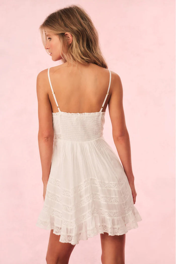 LoveShackFancy Alonna Dress in White – mitylene